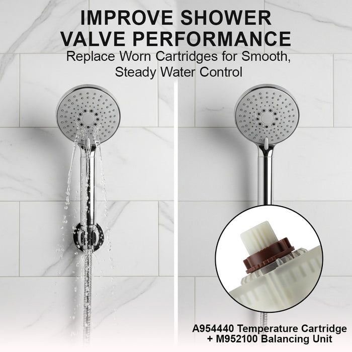 American Standard Single Lever Tub Shower Replacement Cartridge and Pr ...