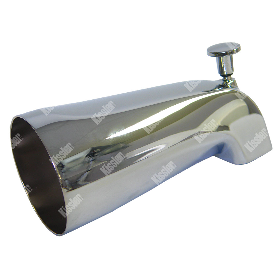 Chrome Tub Spout 1/2 inch Pipe Thread Nose Mount with Diverter 82-0011 ...